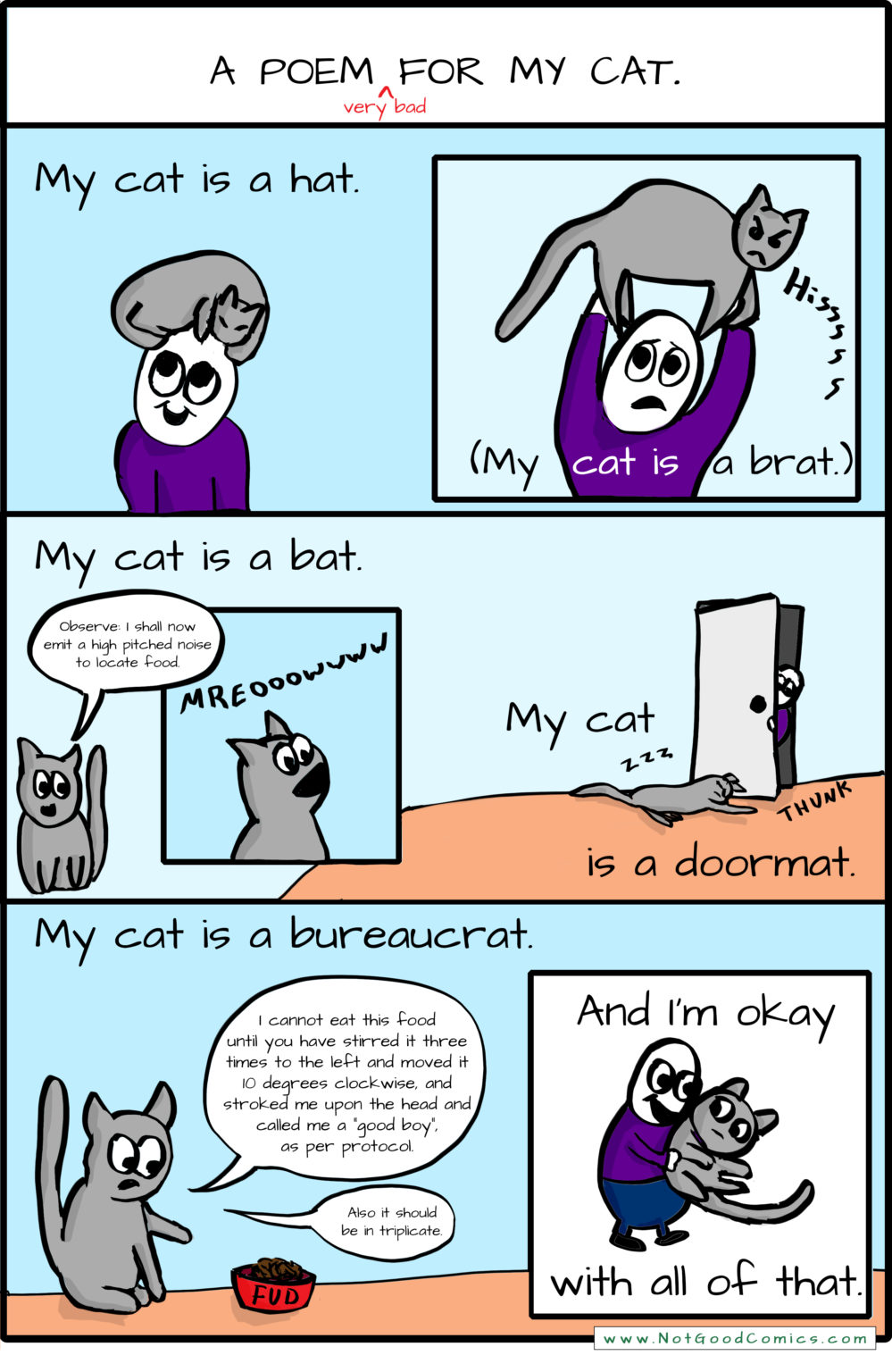 A Very Bad Poem for My Cat – Not Good Comics